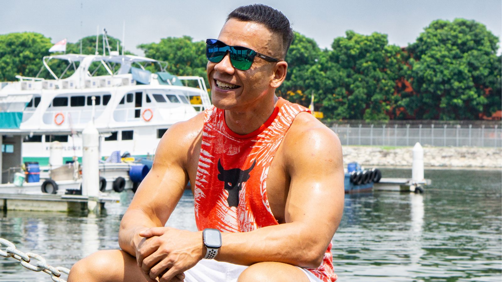 Sunday Shades Neon Reflections Flare - Polarised Sunglasses with 100% ...